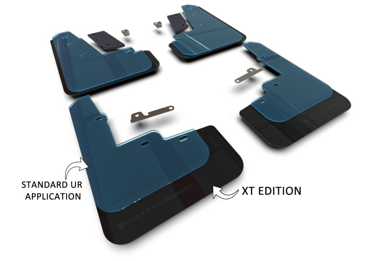 Rally Armor 2021-24 Ford Mach-E Rally Edition Black UR Mud Flap ...