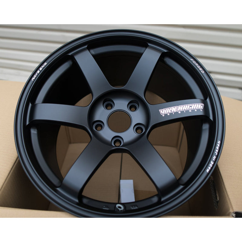 Rays Volk Racing TE37 Saga S-Plus - 18x9.5 / 5x100 / +38 - Matte Black (FRS/BRZ/GR86) | T1 ...