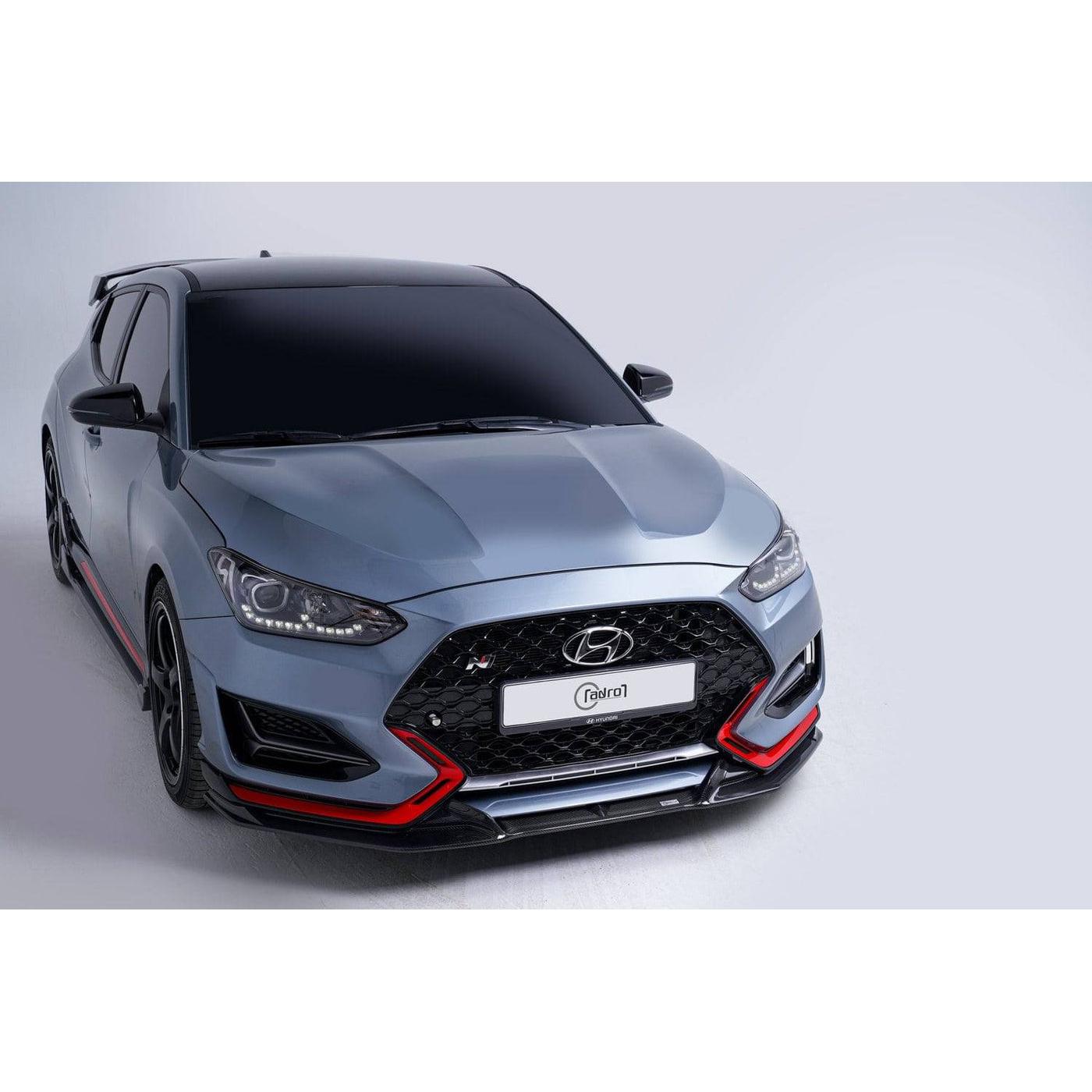 ADRO Hyundai Veloster N Carbon Fiber Front Lip V3 (Type B) (2019-2022)
