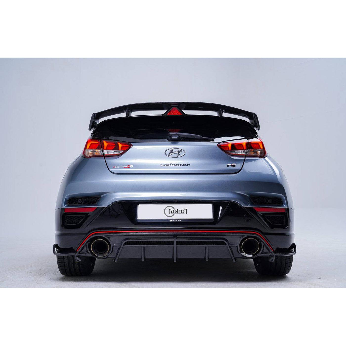 ADRO Hyundai Veloster N Carbon Fiber Rear Diffuser (2019-2022) | T1 ...
