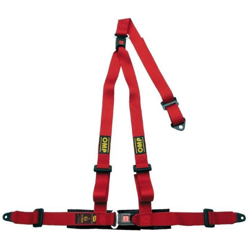 OMP 3 Point Harness - Red | T1 Motorsports