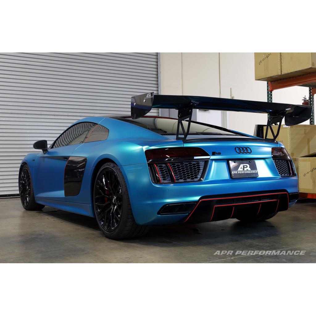 APR Audi R8 GTC-500 74" Adjustable Wing, with Carbon Fiber Active Spoi